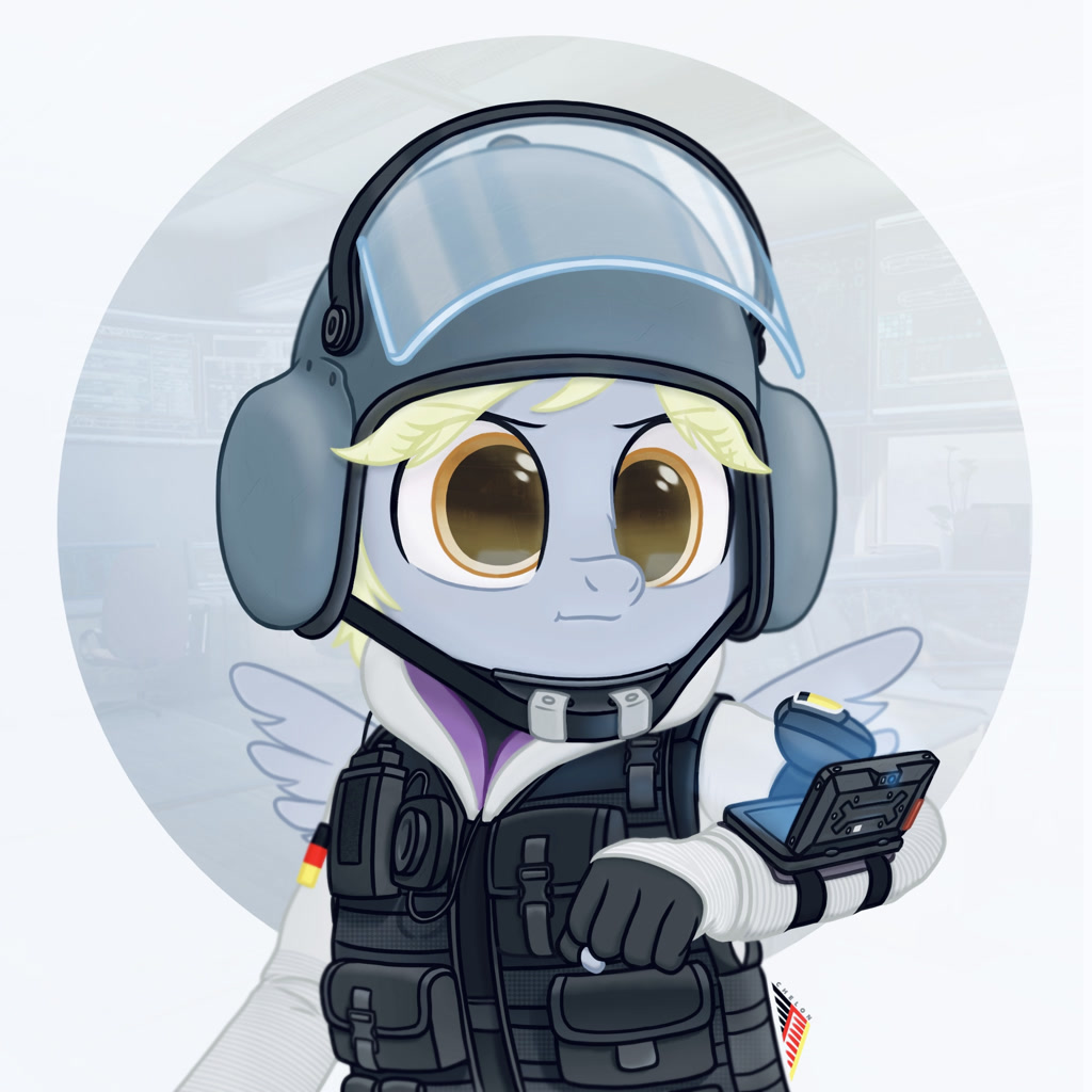 #2652229 - safe, artist:fchelon, derpy hooves, pegasus, anthro, g4 ...