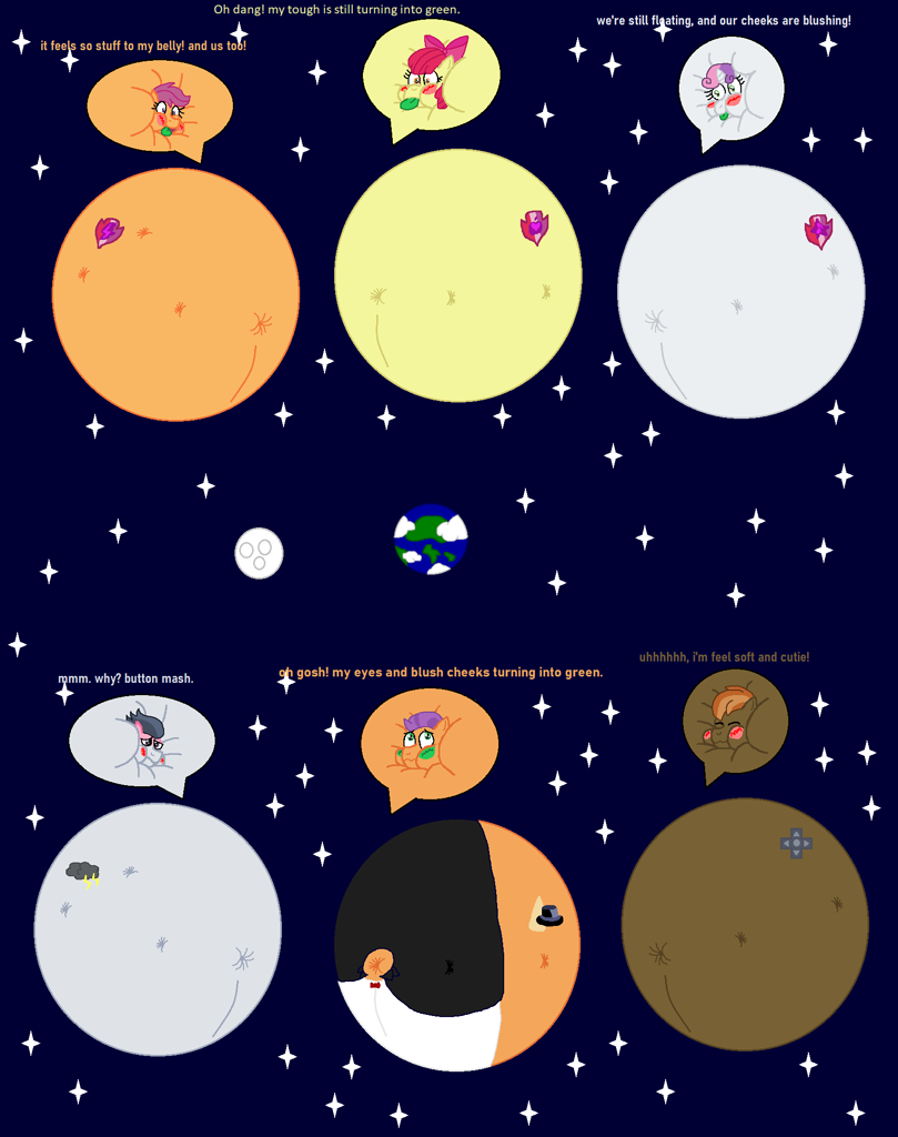 #2678363 - questionable, artist:theinflater19, apple bloom, button mash ...