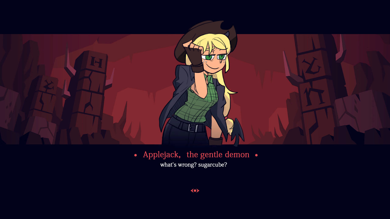 #2679918 - safe, artist:ried, applejack, demon, human, g4, applejack's ...