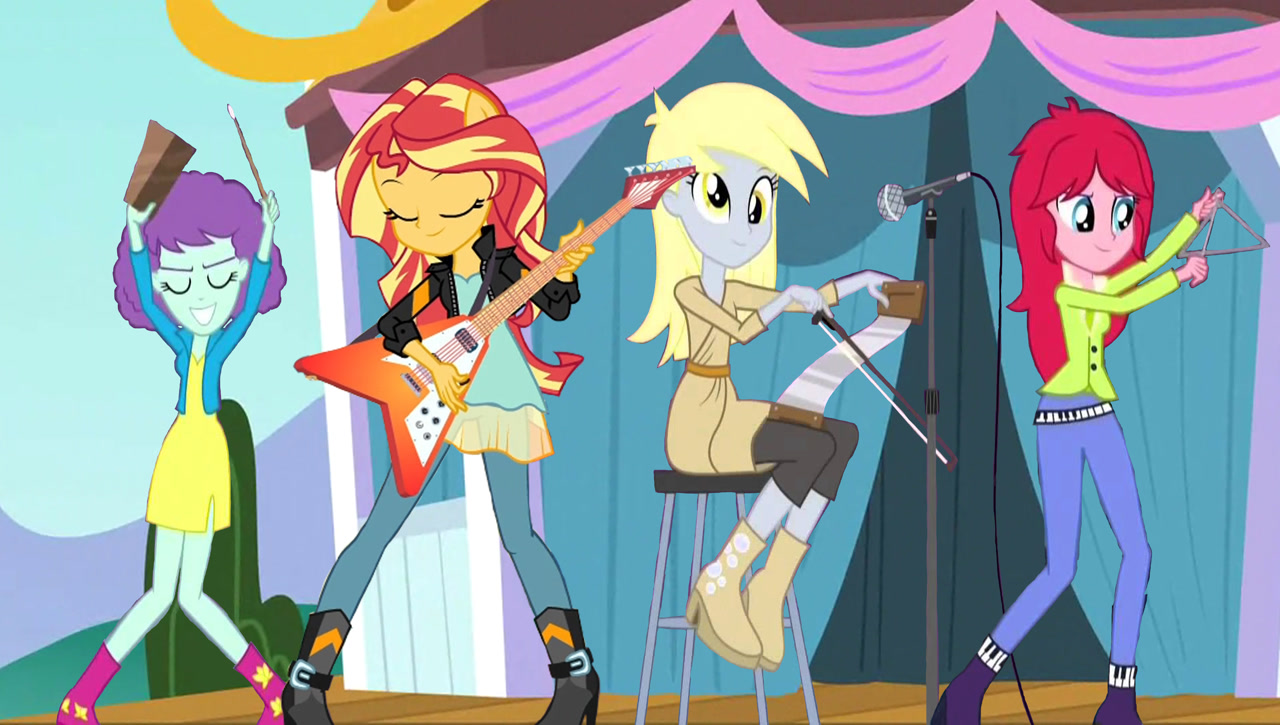 #2680322 - safe, artist:bigpurplemuppet99, blueberry pie, derpy hooves ...