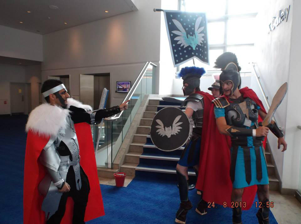 #2680836 - safe, artist:knoxymcknox, commander hurricane, king sombra, human, b.u.c.k., g4 ...