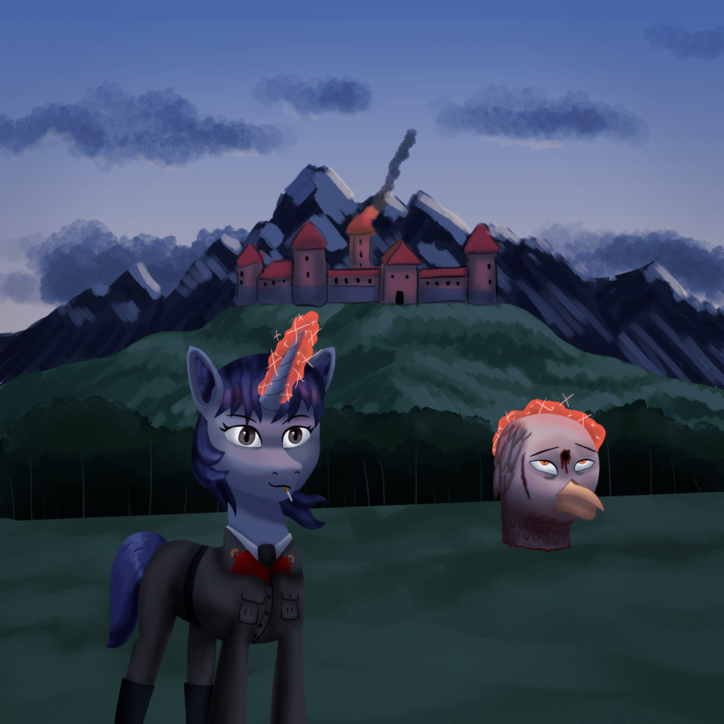 #2681426 - semi-grimdark, artist:vezja, oc, oc:count dusktalon, oc ...