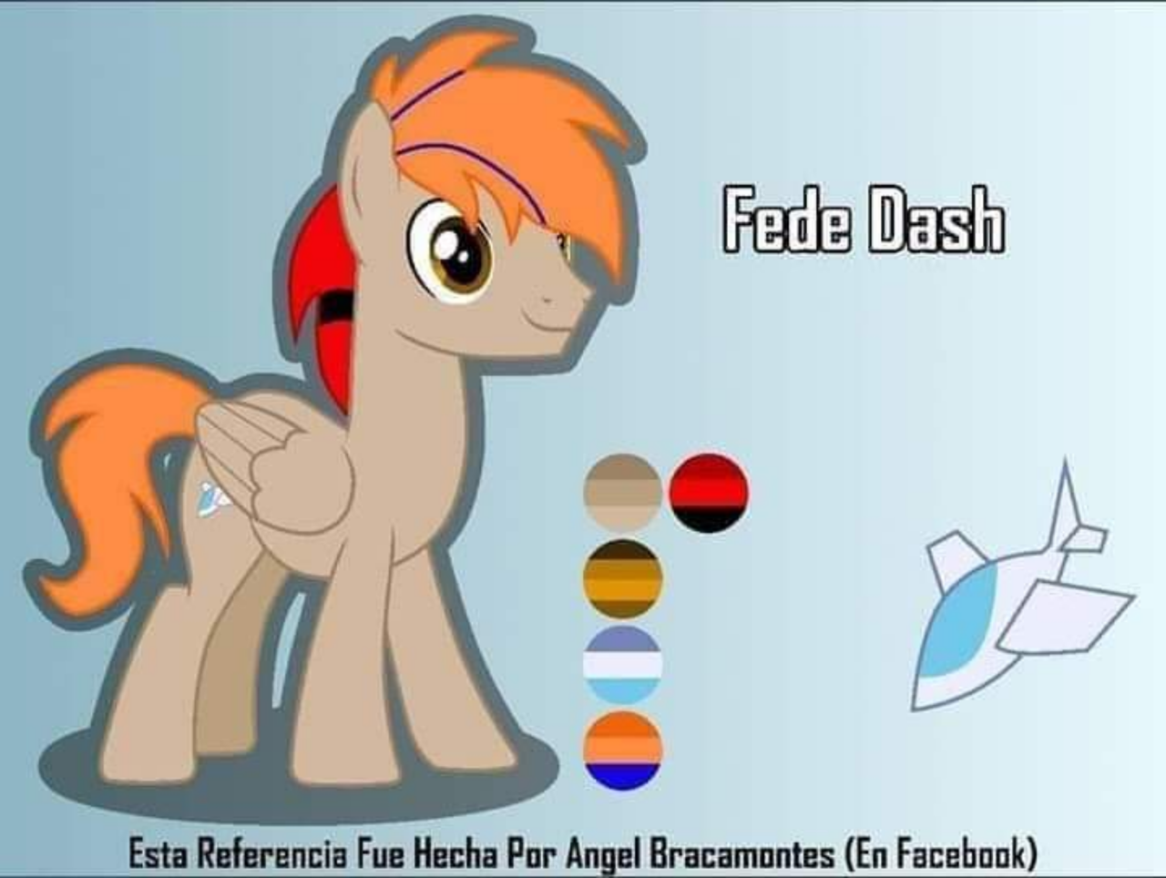 #2669652 - safe, artist:angelbracamonte, oc, oc only, oc:fededash, pegasus, pony, cutie mark ...