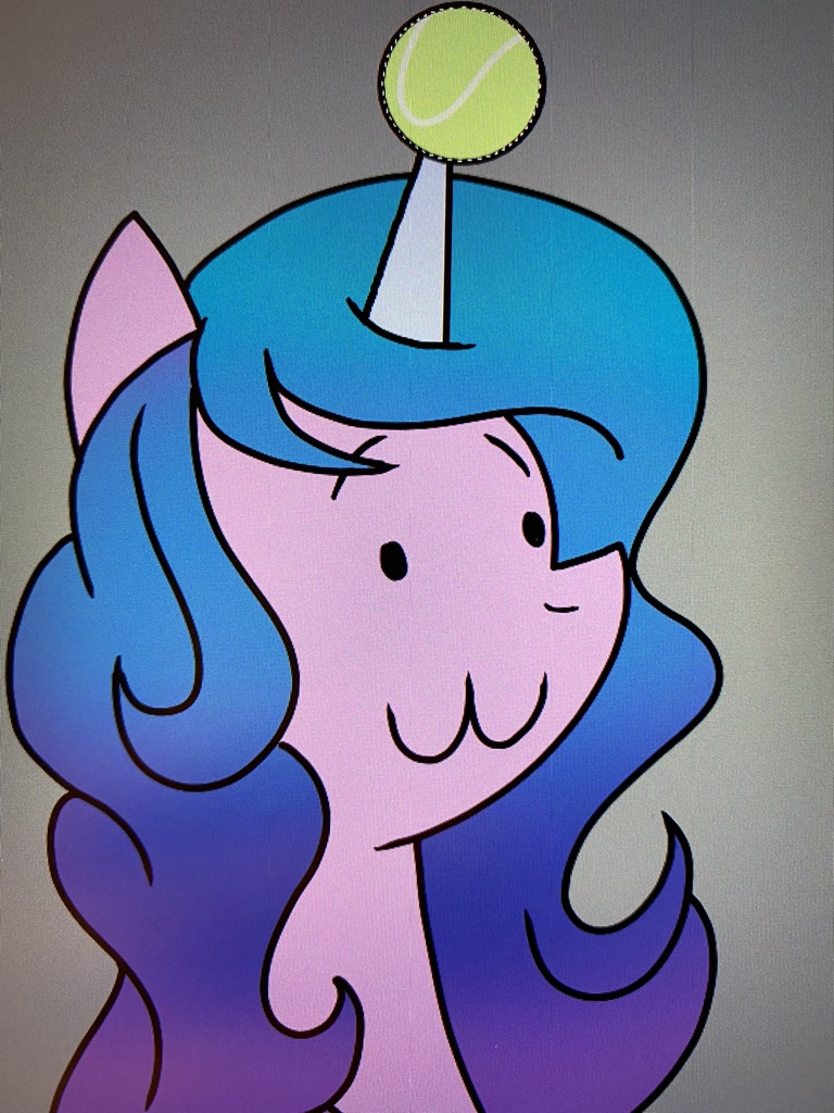 #2690645 - safe, artist:brogararts, izzy moonbow, pony, unicorn, g5, :3 ...