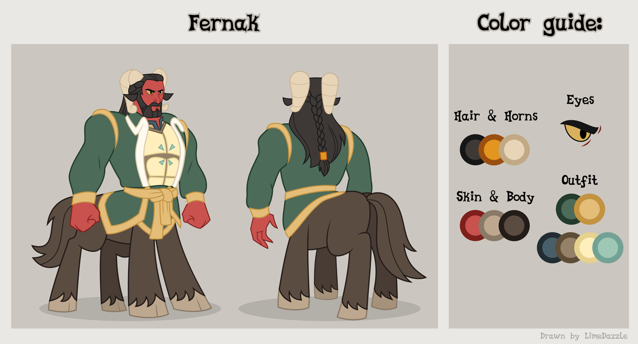 #2672734 - safe, artist:limedazzle, oc, oc only, oc:fernak, centaur ...