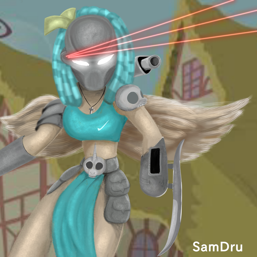 #2698468 - safe, artist:samueldavillo, cozy glow, pegasus, yautja ...