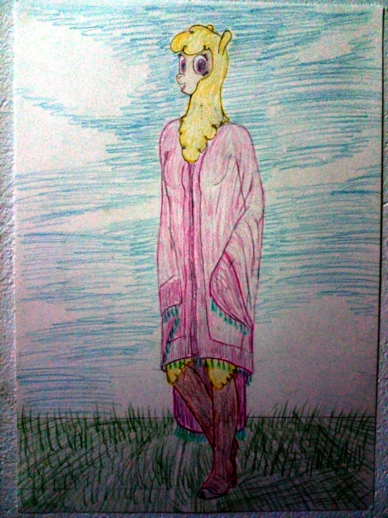 #2699153 - safe, artist:mildgyth, paprika (tfh), alpaca, anthro ...