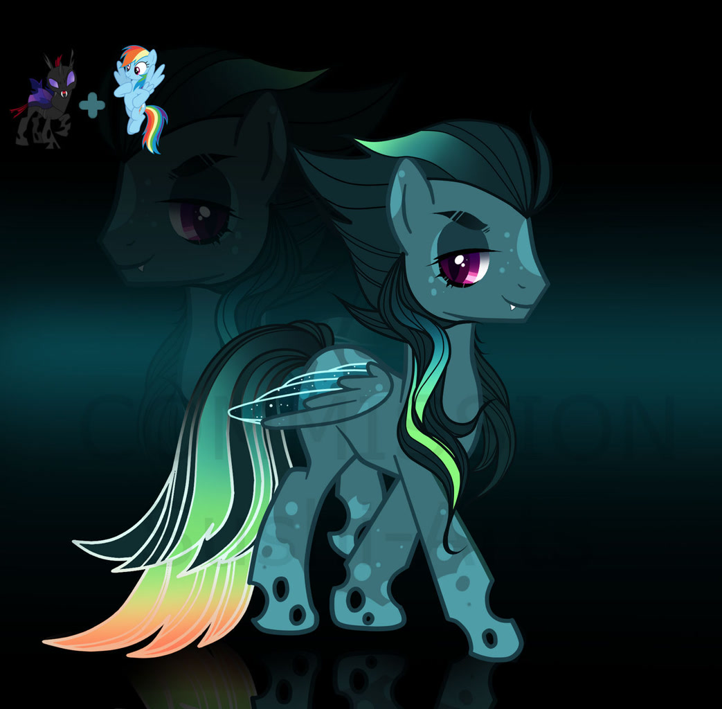 #2700329 - safe, artist:sush-adopts, pharynx, rainbow dash, oc ...