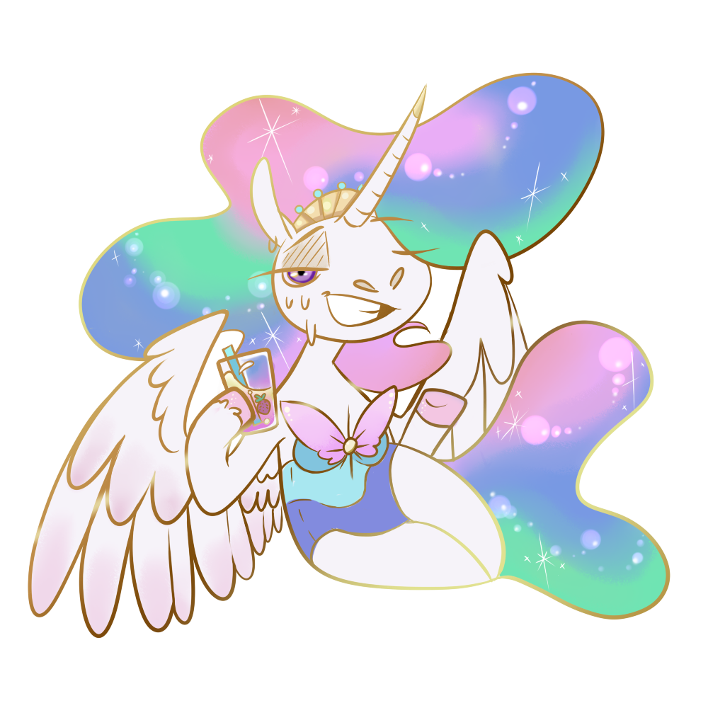 2700893 Safe Artistroseanon4 Princess Celestia Alicorn Anthro