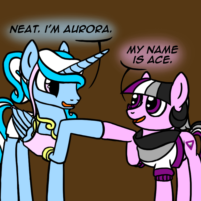 #2701990 - safe, artist:thedragenda, oc, oc only, oc:ace, oc:aurora (thedragenda), earth pony ...