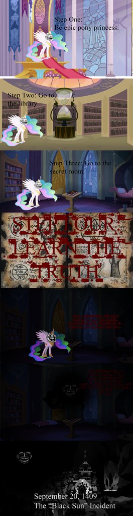 #2705177 - grimdark, princess celestia, alicorn, pony, accident, comic ...