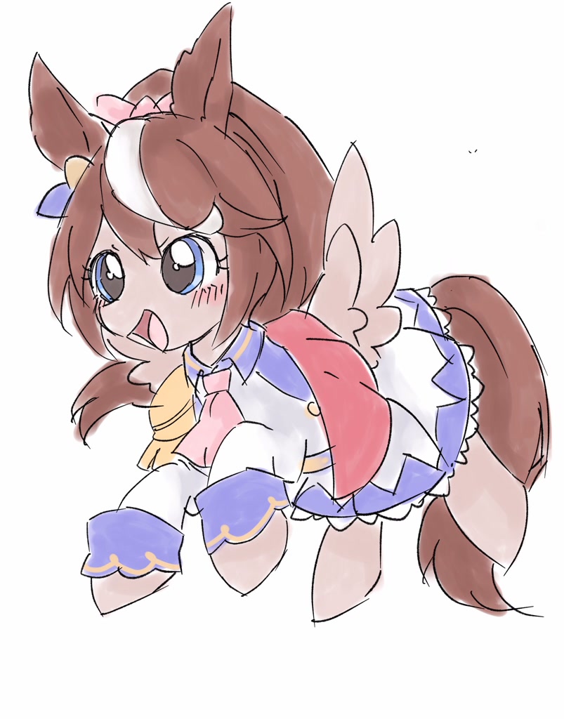 #2693439 - safe, artist:ginmaruxx, pegasus, pony, anime, clothes, dress ...