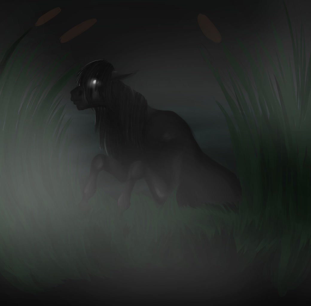 #2694310 - safe, artist:inisealga, oc, oc only, kelpie, pony, fog ...