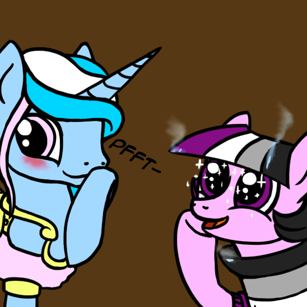 #2695991 - safe, artist:thedragenda, oc, oc:ace, oc:aurora (thedragenda), earth pony, pony, ask ...