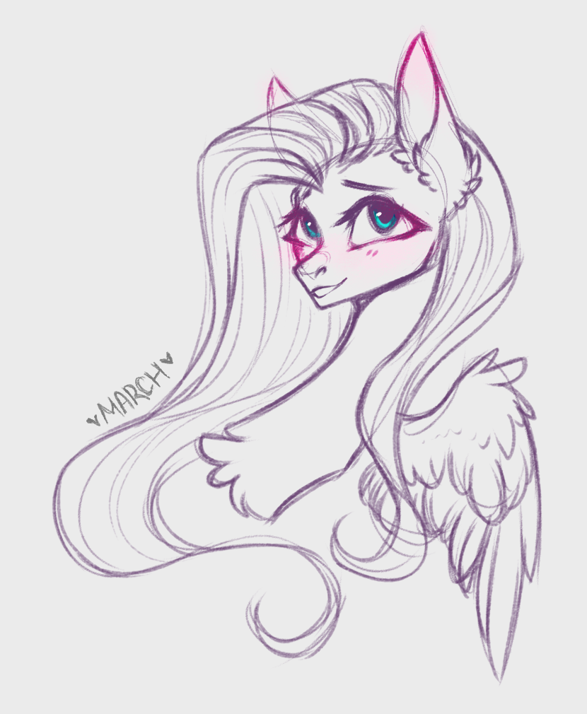 #2785547 - safe, artist:adele-blooming-art, fluttershy, pegasus, pony ...