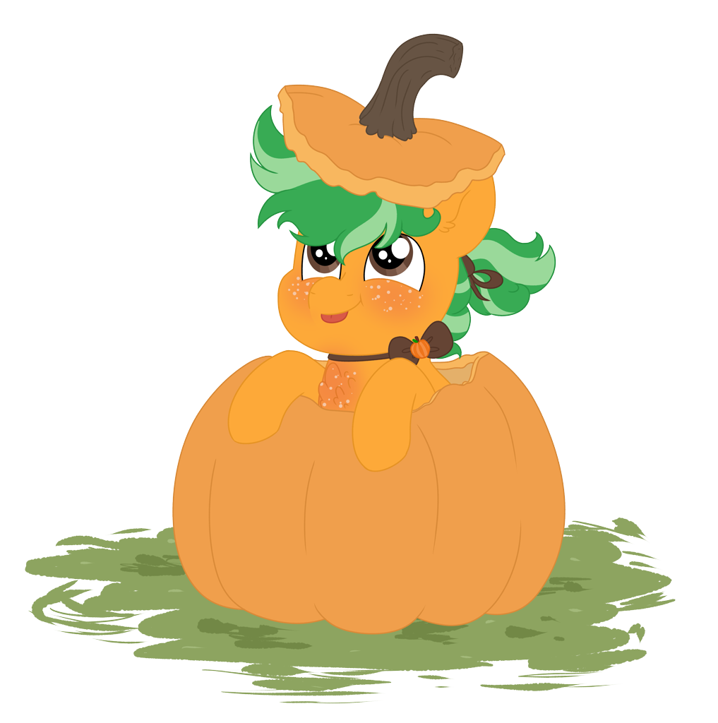 #2787440 - safe, artist:queenderpyturtle, oc, oc only, oc:pumpkin patch ...