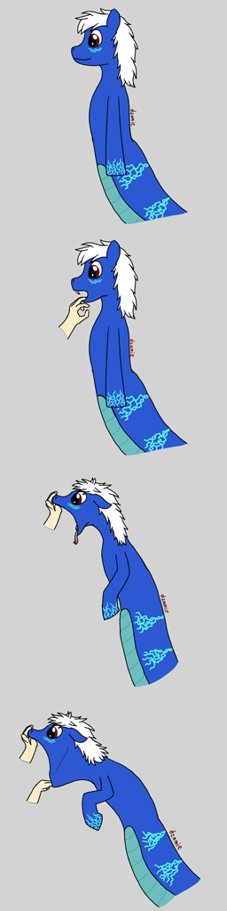 #2790303 - safe, artist:dzamie, oc, oc:tesla coil, lamia, original ...