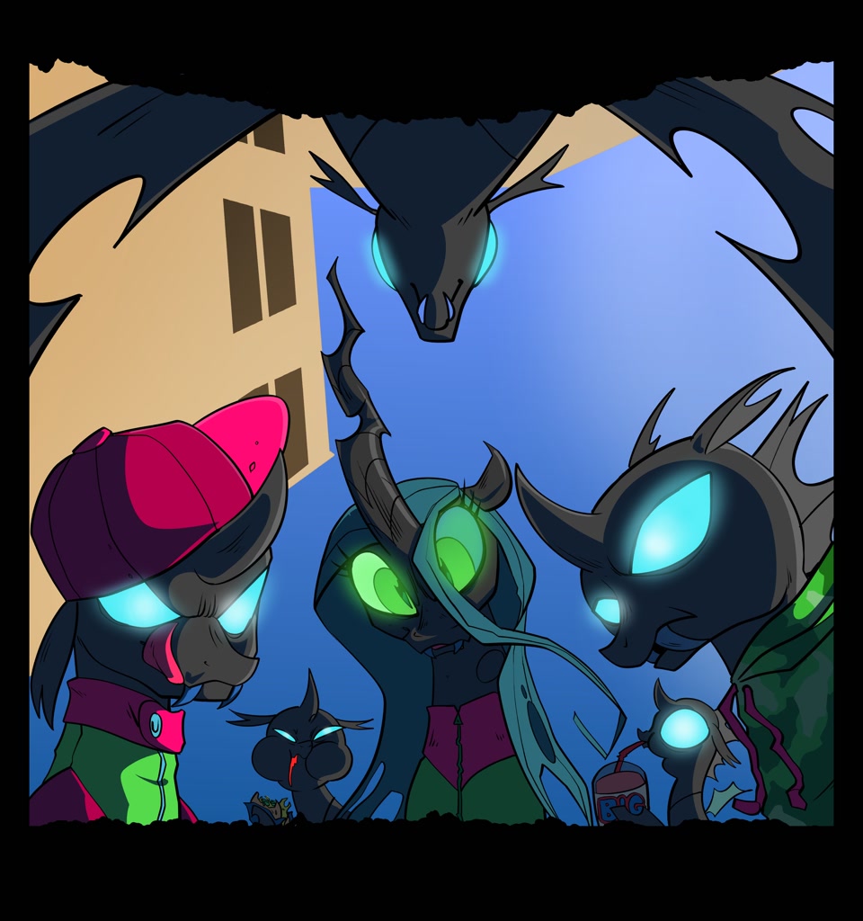 #2791530 - safe, artist:swagstapiece, queen chrysalis, changeling ...