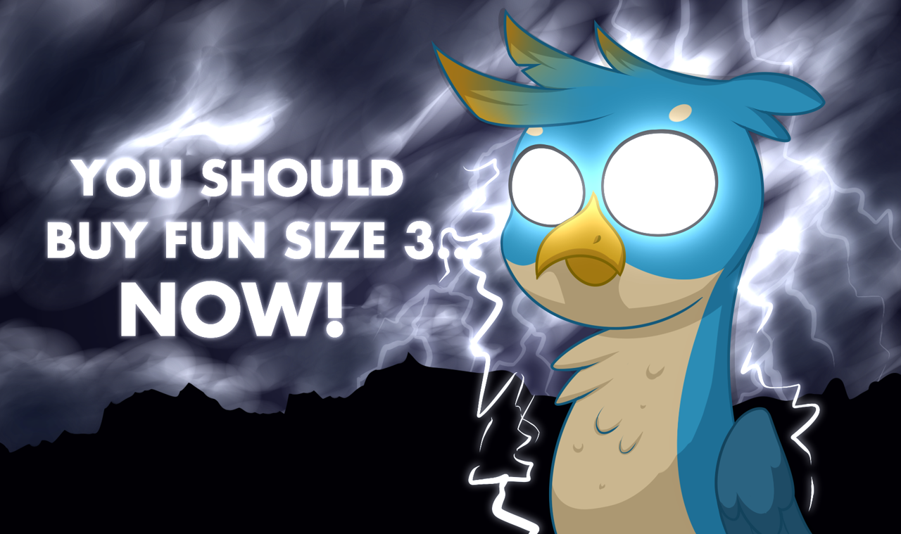 #2793721 - safe, artist:moonatik, gallus, griffon, art pack:fun size 3 ...