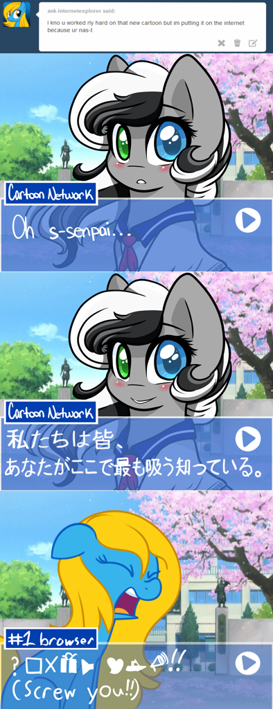 #2794960 - safe, artist:ask-cnpony, artist:furrgroup, oc, oc:internet ...