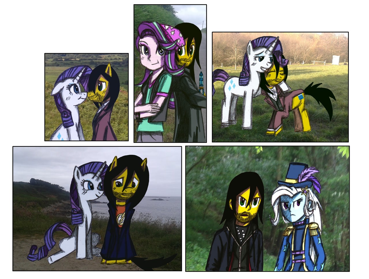 #2778426 - safe, artist:karadeg, rarity, starlight glimmer, trixie, oc ...