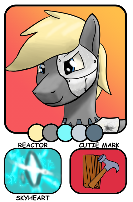 #2778628 - safe, artist:melon wolf, oc, oc:maple wood, cyborg, bust ...