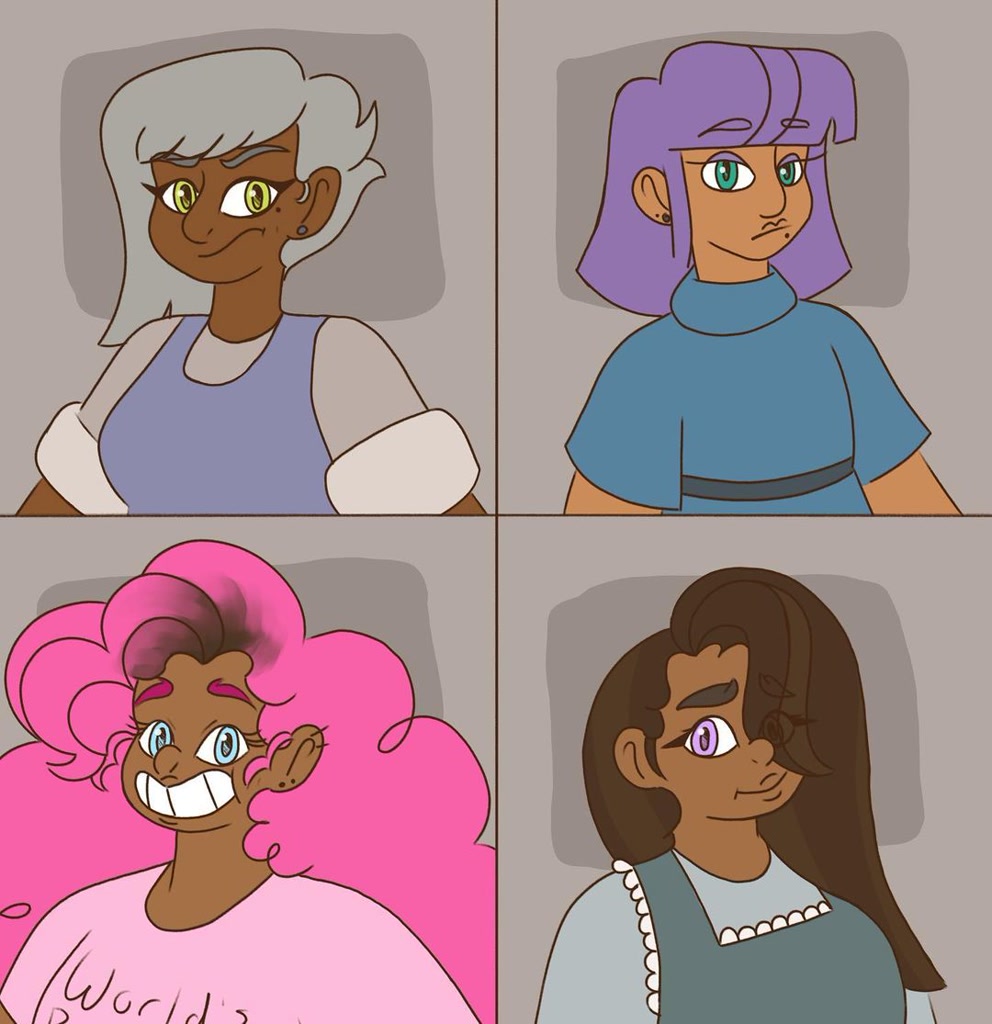 #2779424 - safe, artist:karmastarva, limestone pie, marble pie, maud ...