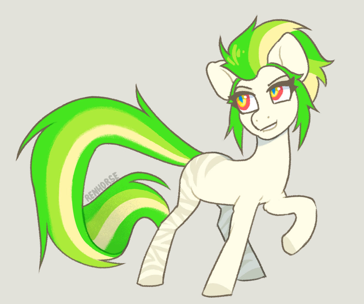 #2779567 - safe, artist:renhorse, oc, oc:lime sangria, earth pony, pony ...