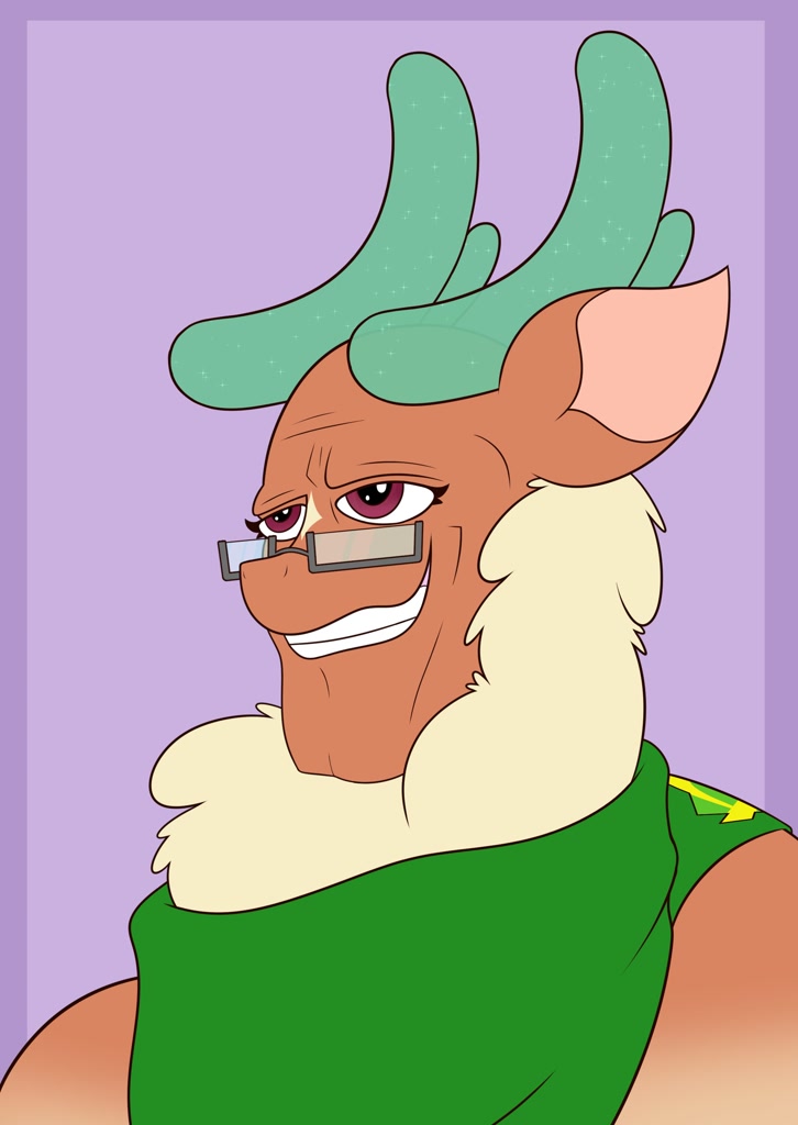 #2780122 - safe, artist:mrneo, cashmere (tfh), deer, reindeer, them's ...