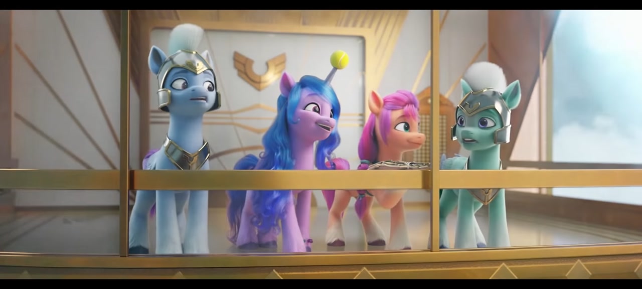 #2780727 - safe, screencap, izzy moonbow, sunny starscout, thunder flap ...