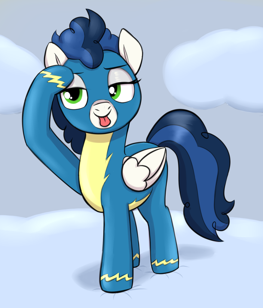 #2781718 - safe, artist:heretichesh, high winds, pegasus, pony, g4, :p ...