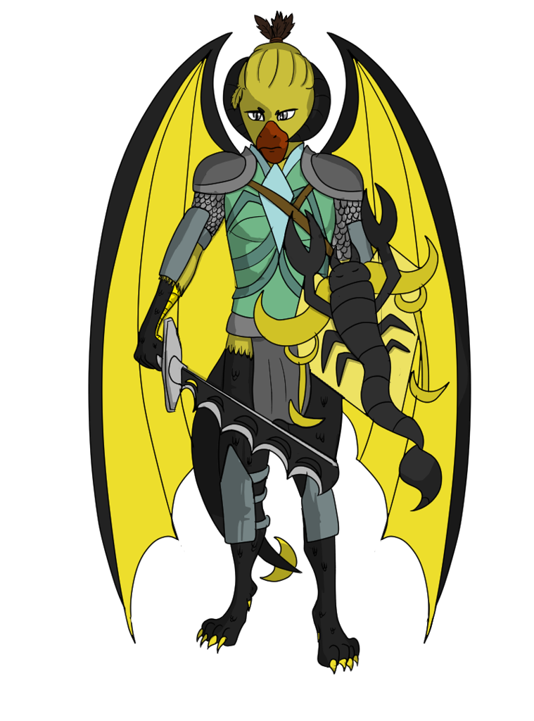 #2964226 - safe, artist:lullabyjak, hybrid, anthro, commission, dragon ...