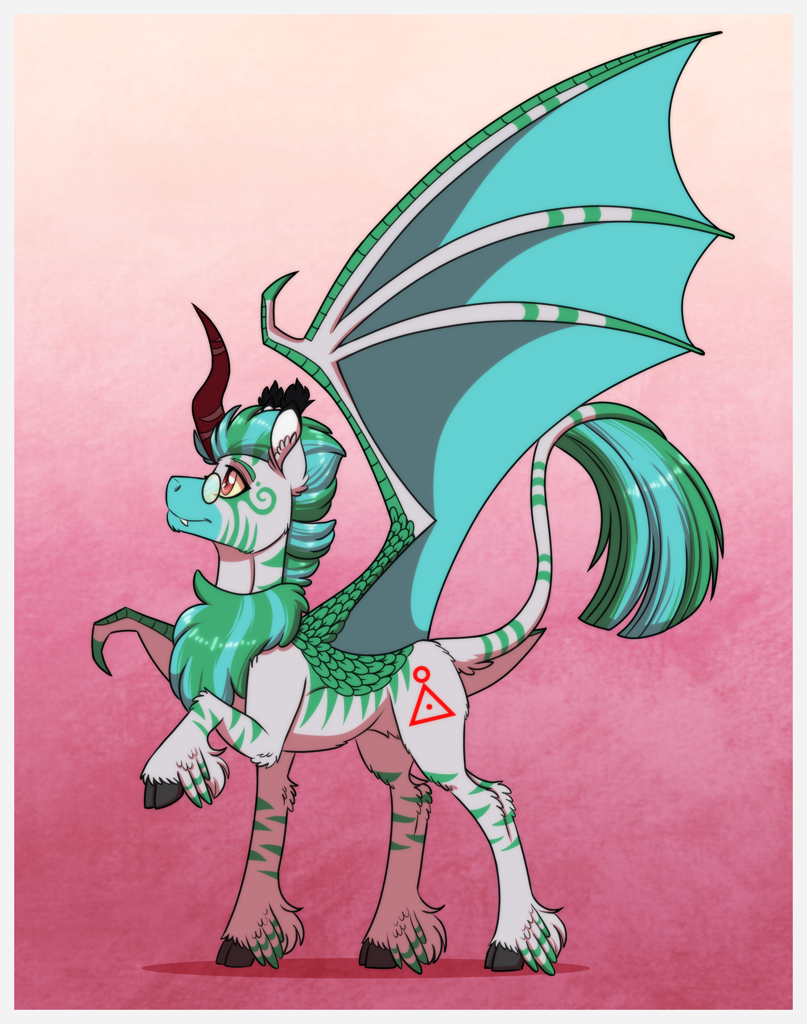 #2966097 - safe, artist:inuhoshi-to-darkpen, oc, oc only, alicorn, kirin, pony, feathered ...