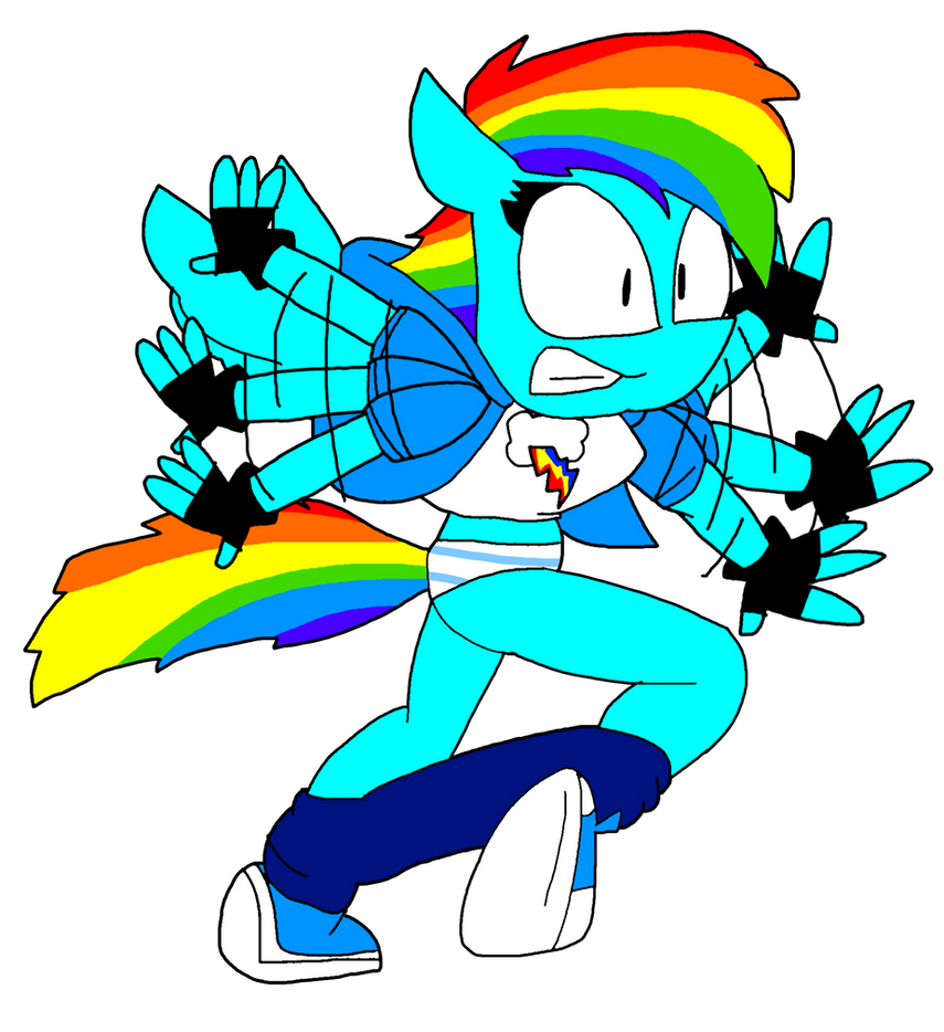 #2966785 - safe, artist:maxime-richardstudio, rainbow dash, pegasus ...