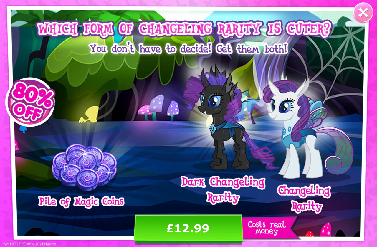 #2967323 - safe, gameloft, rarity, changedling, changeling, g4, my ...
