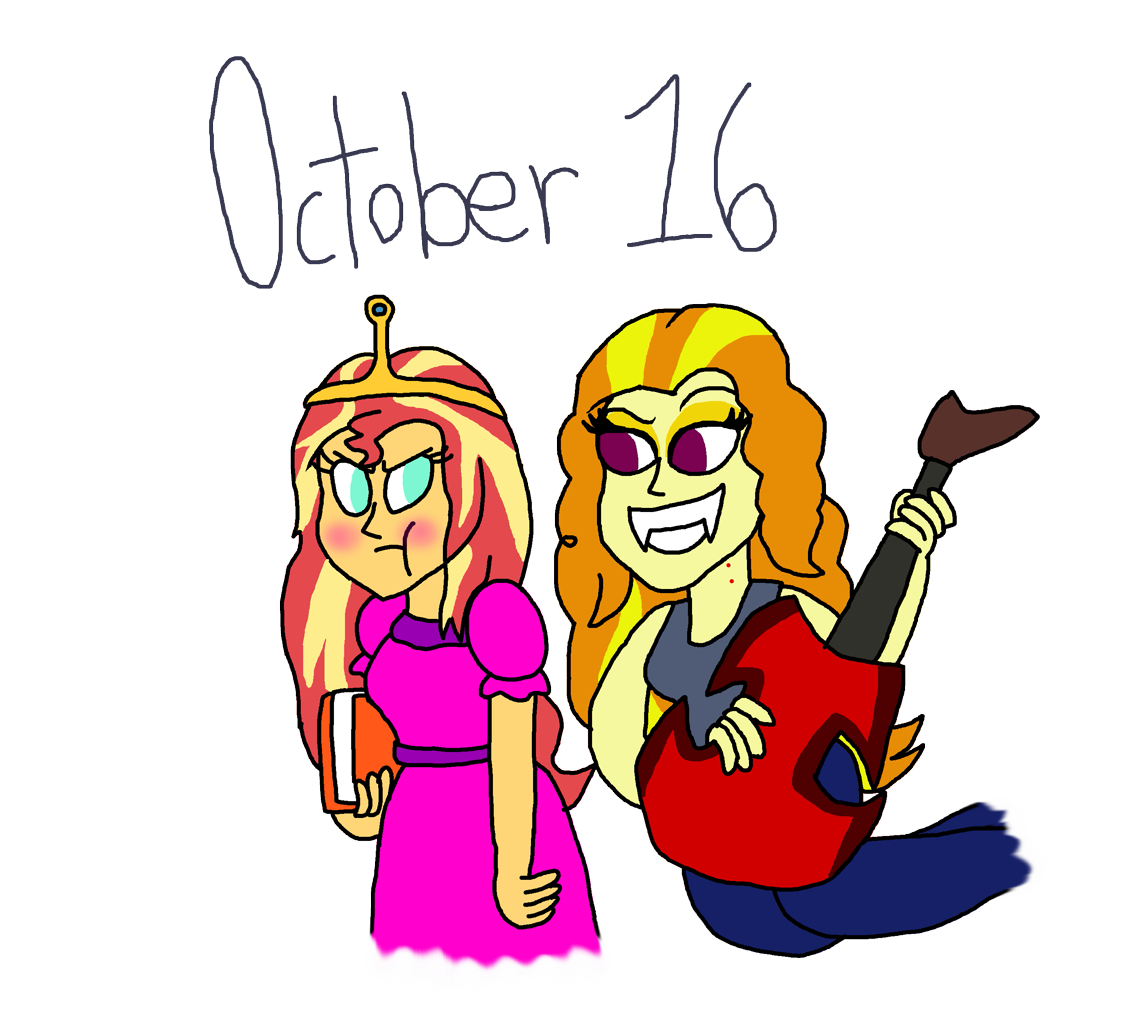 #2967982 - safe, artist:ktd1993, adagio dazzle, sunset shimmer, human ...