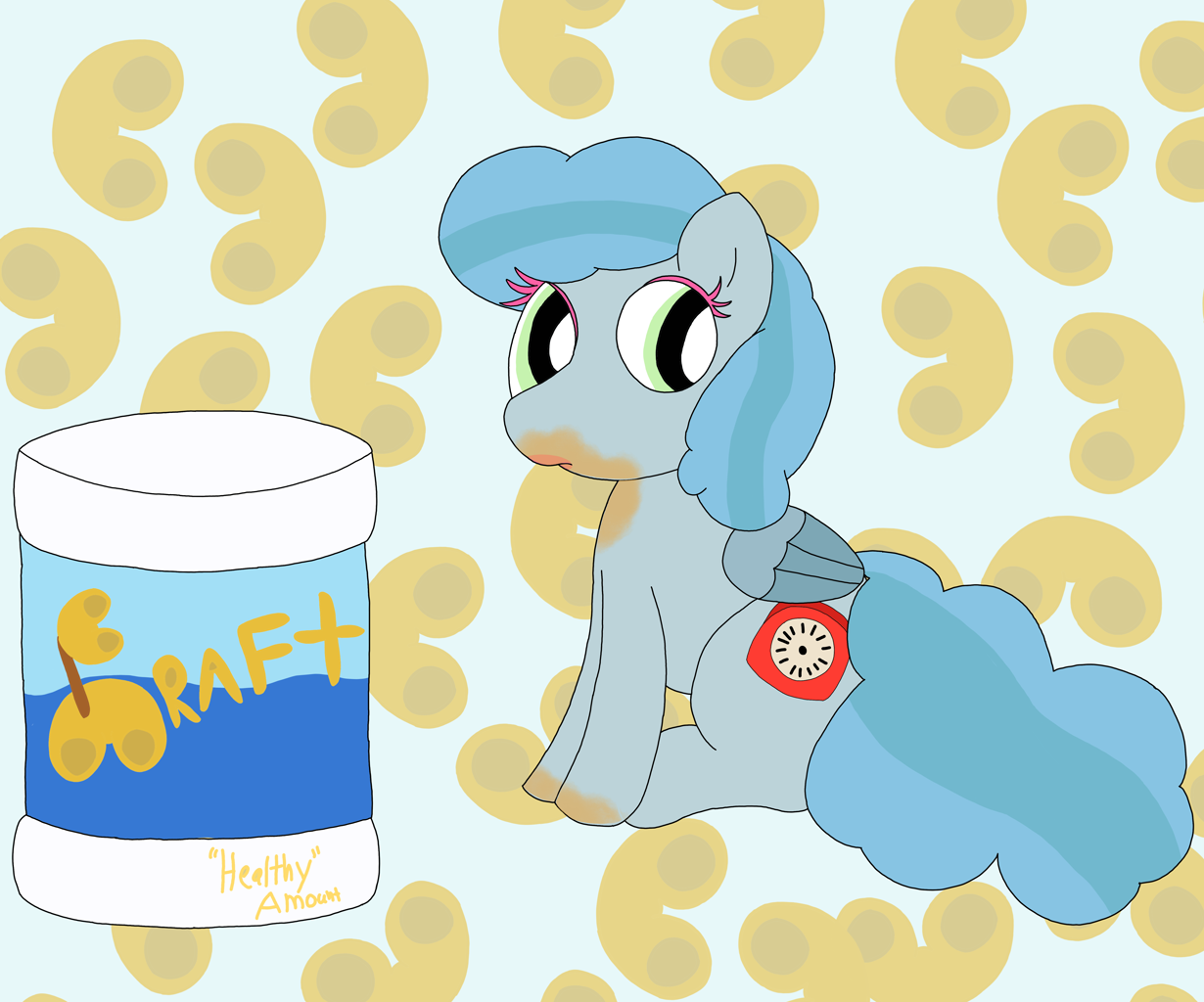 #2969373 - safe, artist:pinkiepie69, oc, oc:eazybake, pegasus, cheese ...