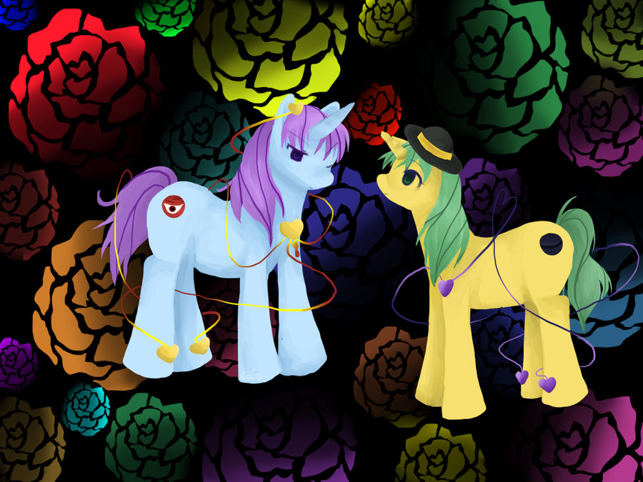 #2969490 - safe, artist:watermelon-clock, pony, unicorn, crossover ...