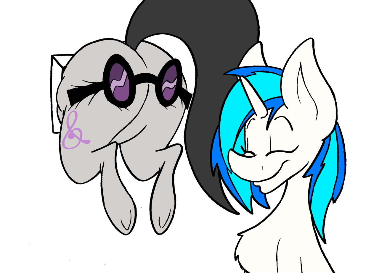 #2969787 - safe, artist:dynamo1940, dj pon-3, octavia melody, vinyl scratch, earth pony, pony ...