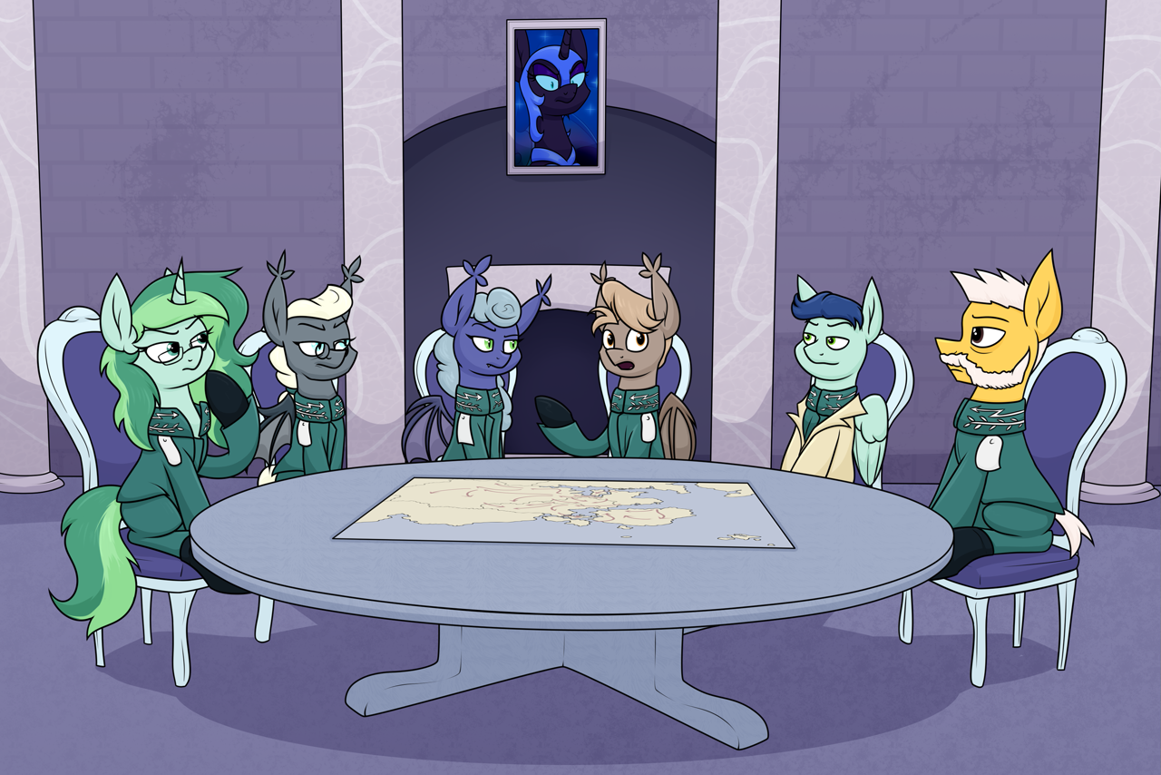 #2970187 - safe, alternate version, artist:moonatik, nightmare moon, oc ...