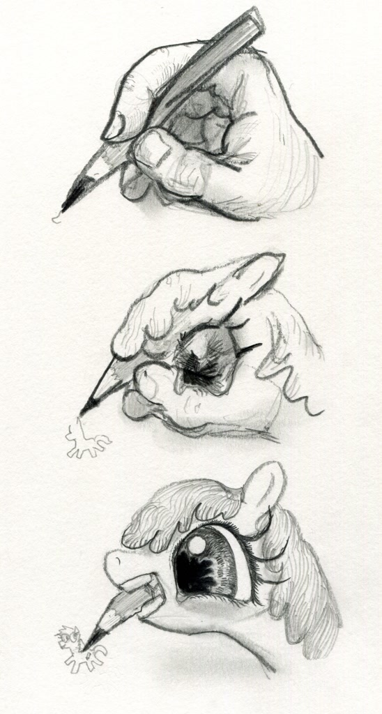 #2959125 - safe, artist:ja0822ck, pony, clever, cyriak, drawing, grayscale, hand, monochrome ...