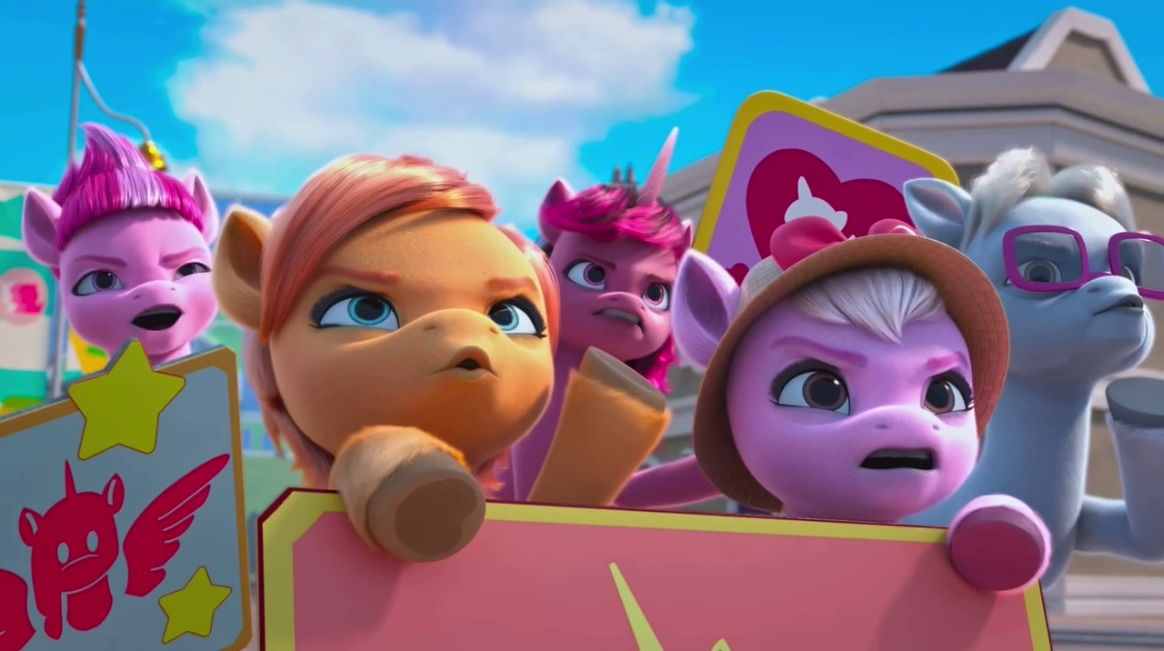 #2959285 - safe, screencap, lily (g5), peppy primrose, plucky pumpkin ...