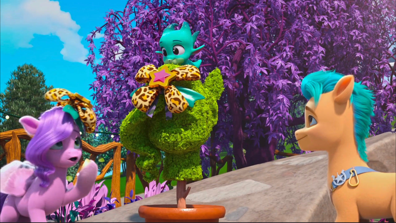 #2959385 - safe, screencap, hitch trailblazer, pipp petals, sparky ...