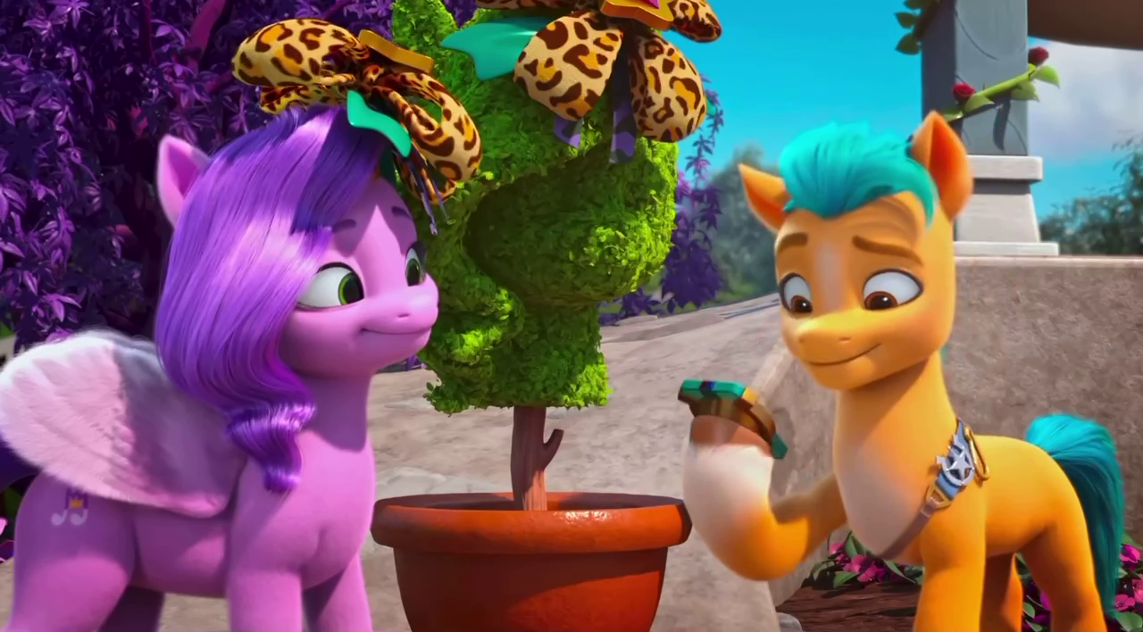 #2959389 - safe, screencap, hitch trailblazer, pipp petals, sparky ...