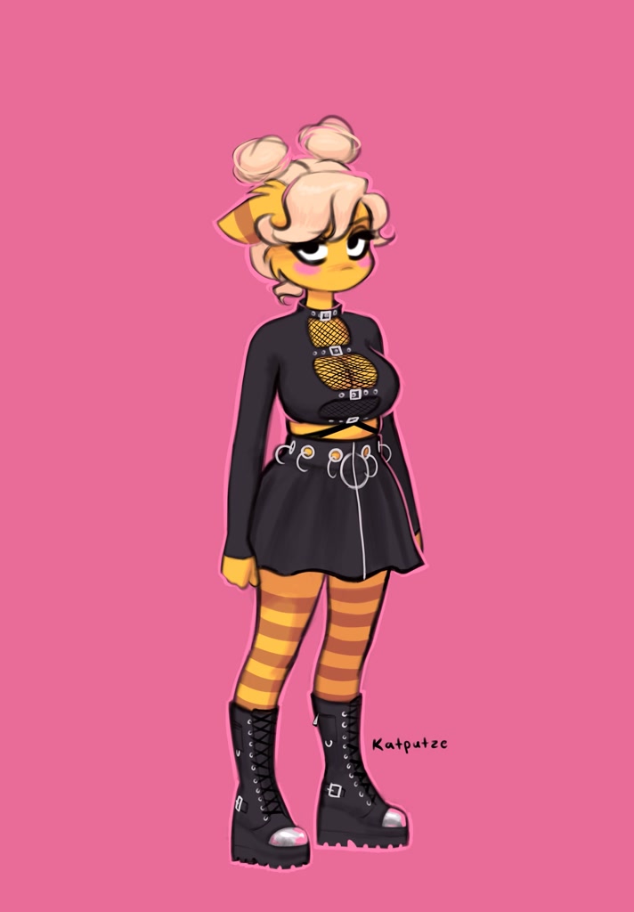 #2970476 - safe, artist:katputze, oc, oc only, oc:bee, bee pony ...