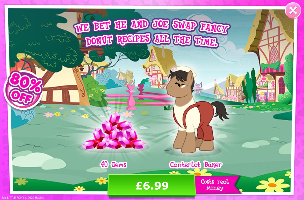 #2970886 - safe, gameloft, puff pastry, earth pony, pony, advertisement ...