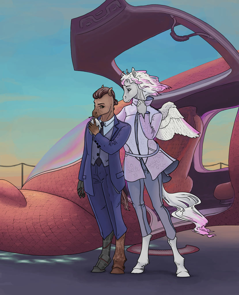 #2972885 - safe, artist:adeptus-monitus, oc, oc only, cyborg, pegasus ...