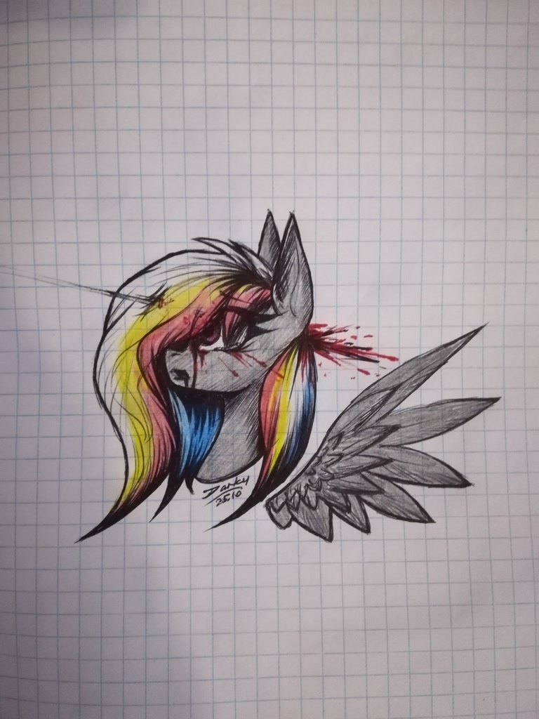 #2973851 - grimdark, artist:darky_wings, oc, oc:darky wings, pegasus ...