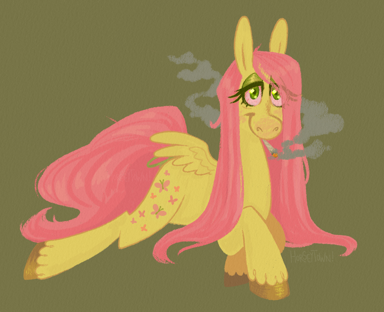#2973906 - safe, artist:horseytown, fluttershy, pegasus, pony ...