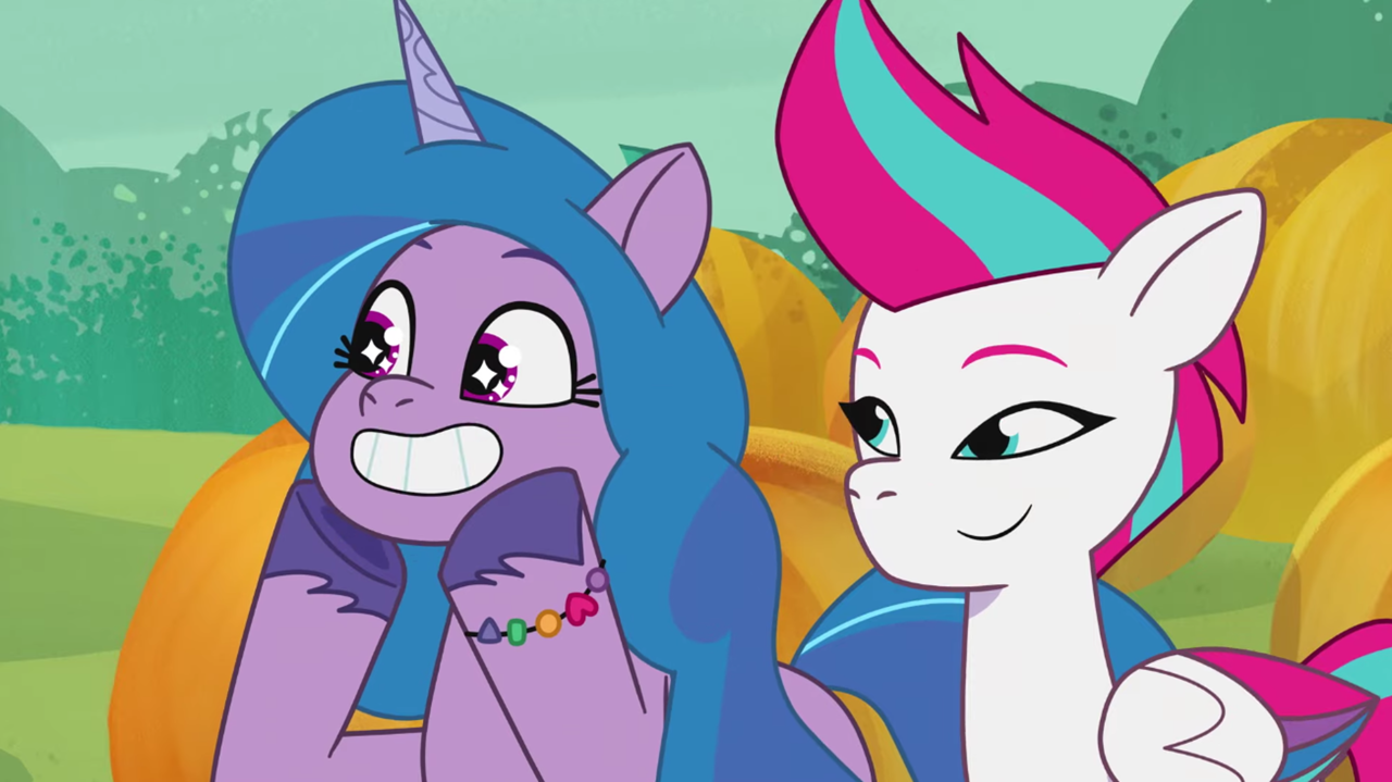 #2974841 - safe, screencap, izzy moonbow, zipp storm, pegasus, pony ...